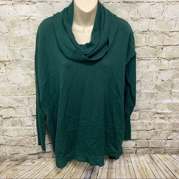 Cato | Sweaters | Cato Green Ribbed Cowl Neck Sweater | Poshmark
